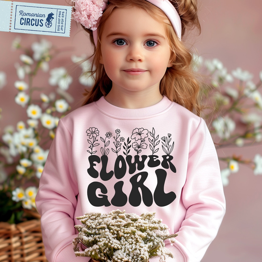 Flower Girl SVG, PNG, Wedding Shower, Bridal Party Svg, Flower Girl ...