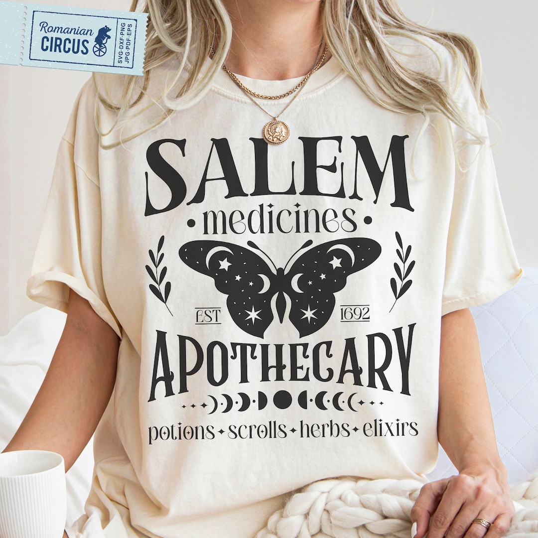Salem Medicines Apothecary Svg, Png, Salem 1692 Svg, Girl, Women ...