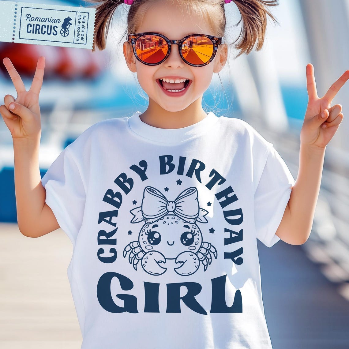 Crabby Birthday Girl Svg, Png, Birthday Girl Shirt Svg, Crab Party Svg ...