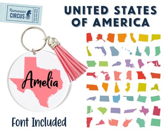 Monogram State Decal - Etsy