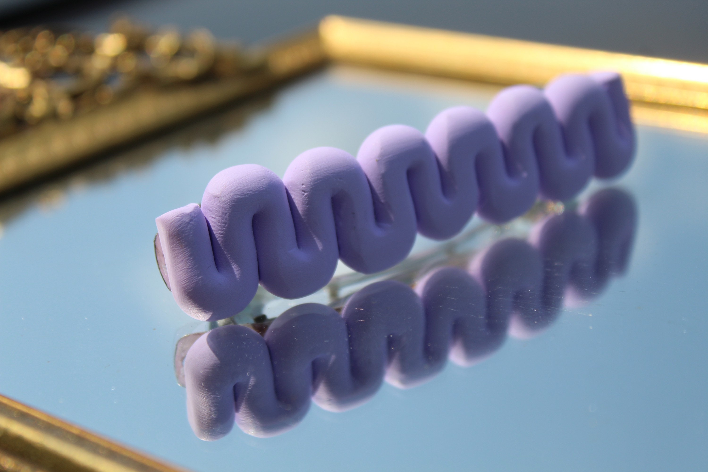 Retro Squiggle Hair Clip - Etsy