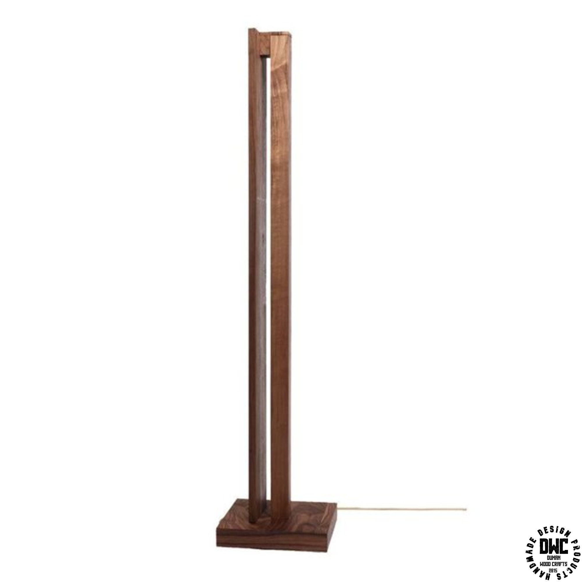 Rustic Handmade Wood Led Floor Lamp Wooden Floor Light - Etsy UK