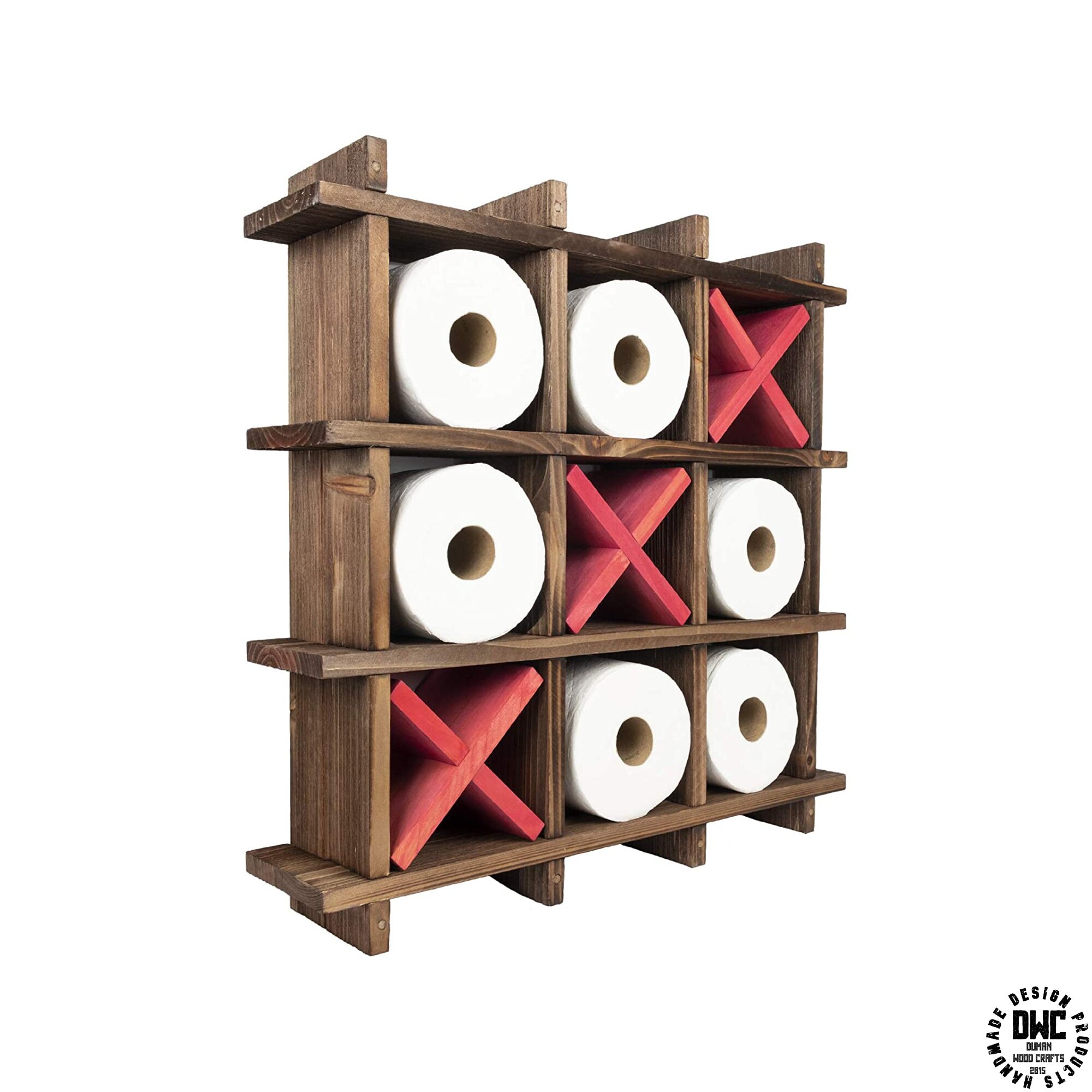 Handmade Wood Toilet Paper Rack WC Wall Decor Multipurpose - Etsy