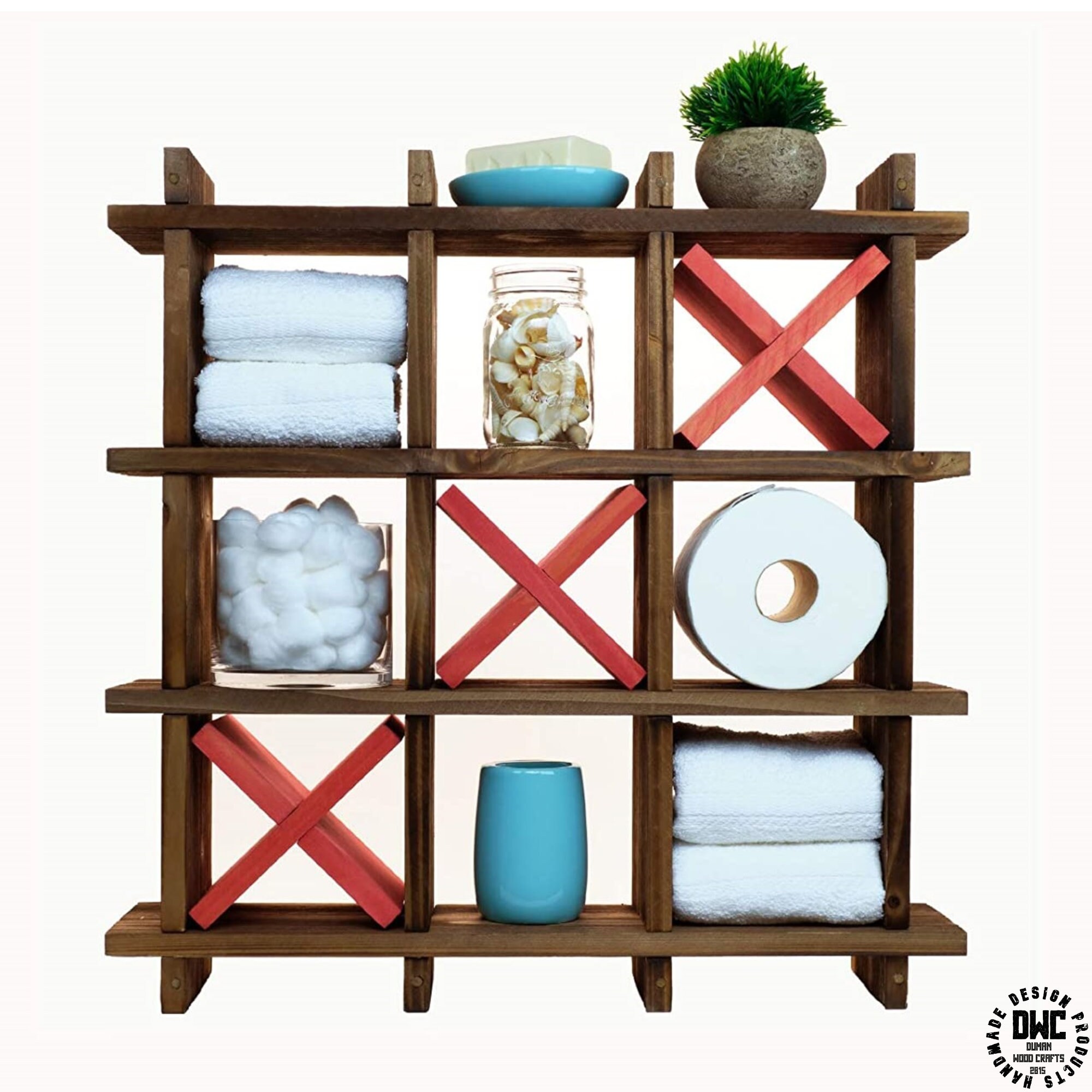 Handmade Wood Toilet Paper Rack WC Wall Decor Multipurpose - Etsy