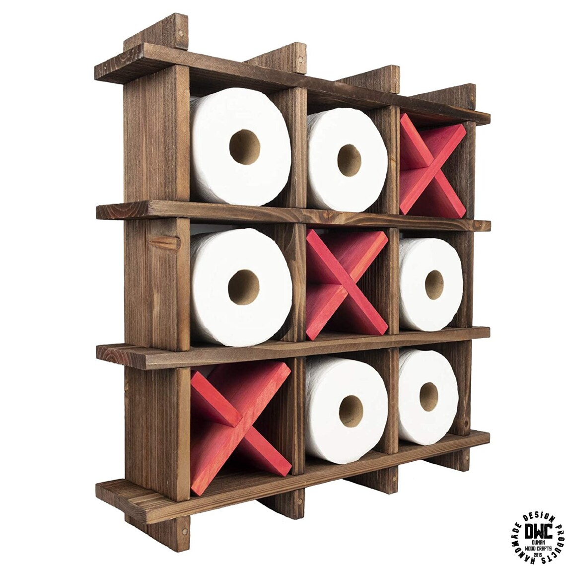 Handmade Wood Toilet Paper Rack WC Wall Decor Multipurpose - Etsy