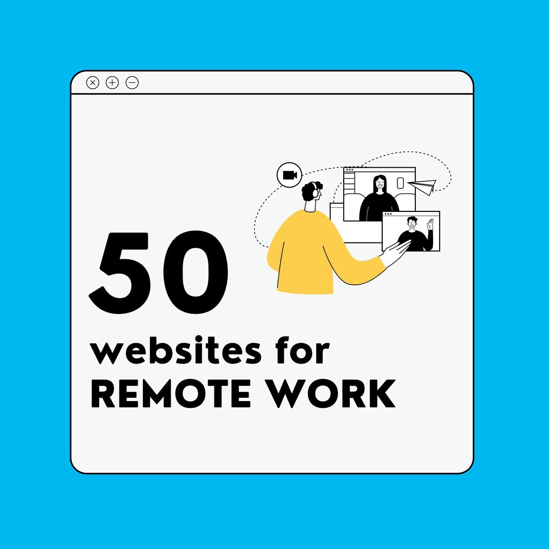 List of 50 Websites for Remote Work - Digital Download - Etsy