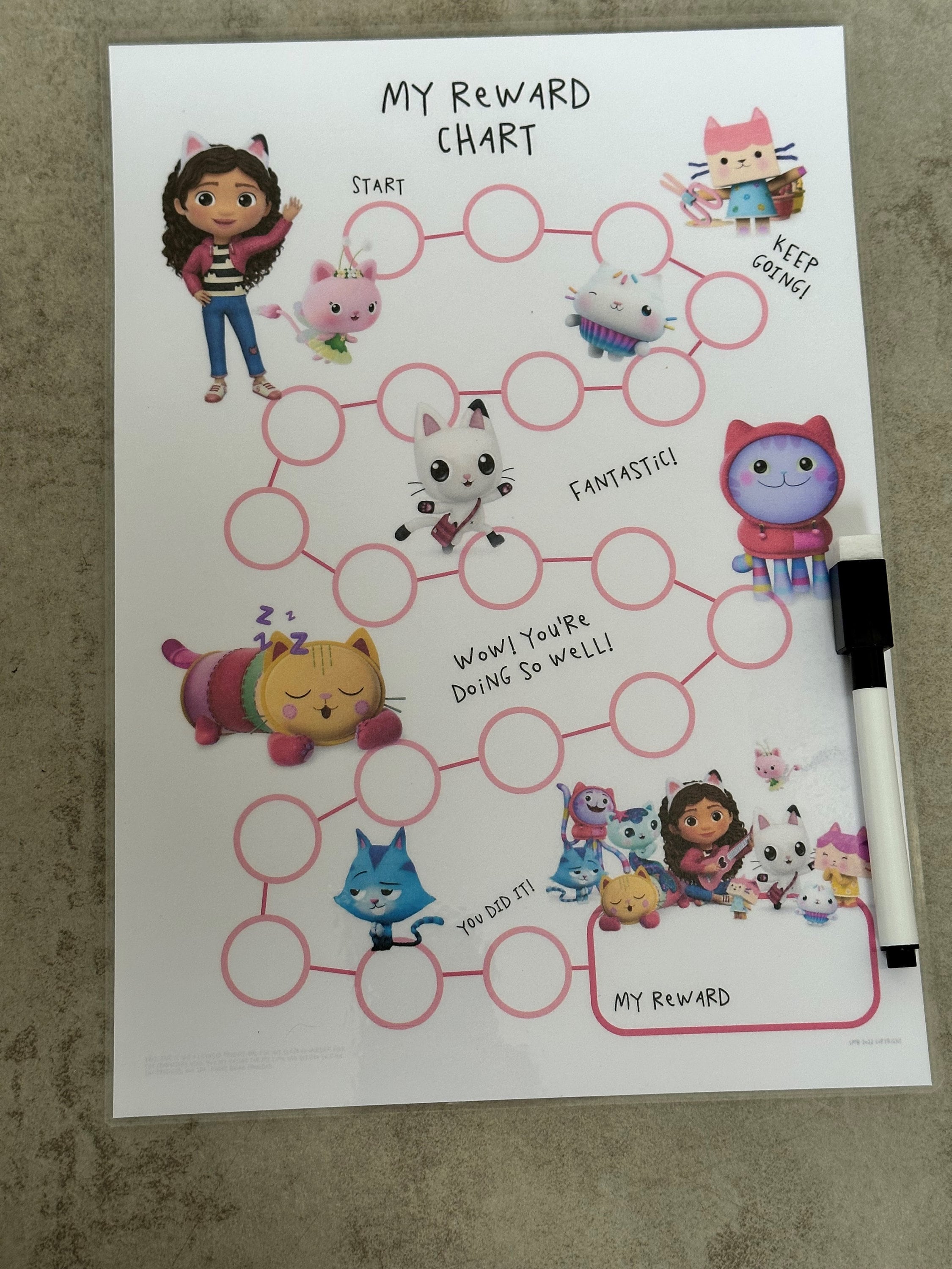 Gabby's Dollhouse PEC Boards and Cards - Etsy UK