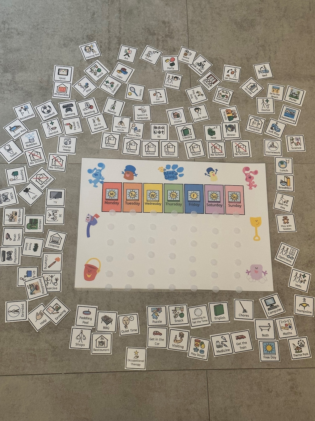 Blues Clues PEC Boards and Cards - Etsy