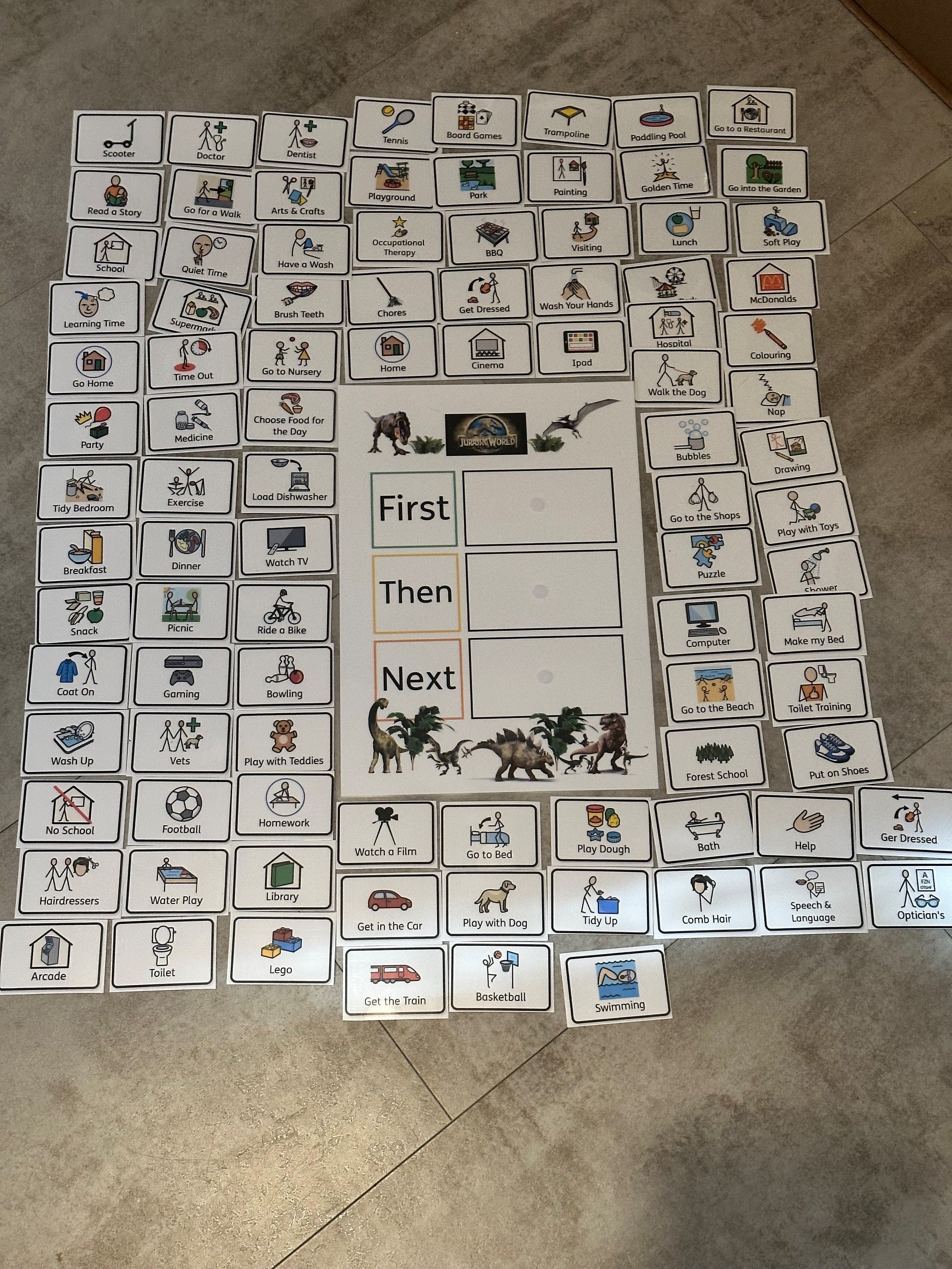 Dinosaur Jurassic Park SEN ADHD Autism Asd PECS Visual - Etsy UK