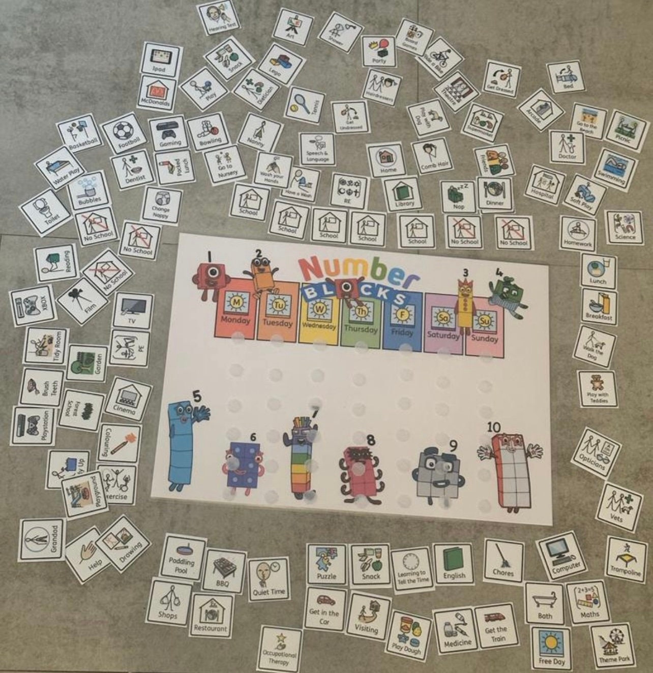 Numberblocks SEN ADHD Autism Asd PEC Visual Communication Non Verbal ...