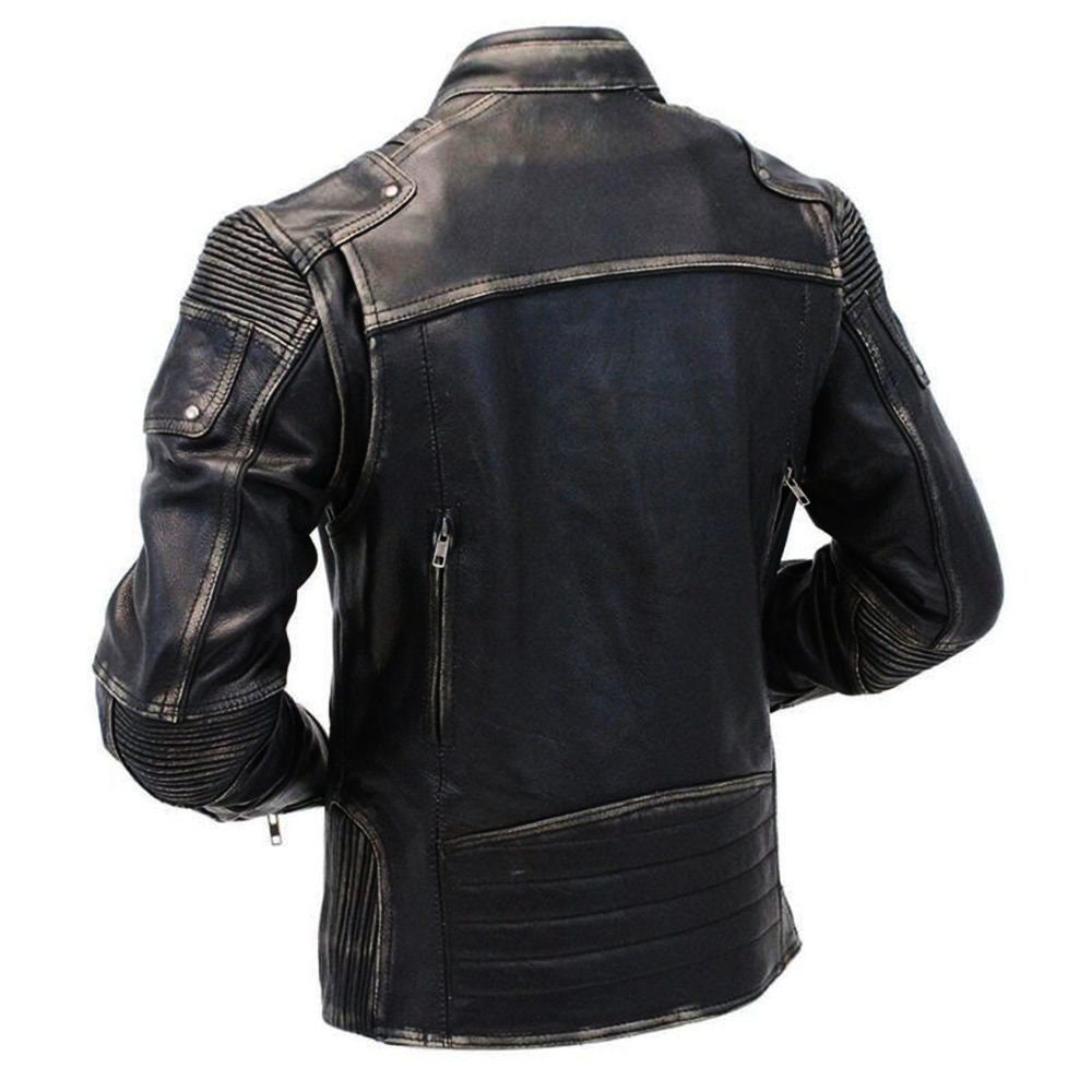 Handmade Men's Biker Vintage Motorcycle Cafe Racer Retro Moto ...