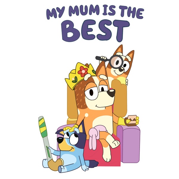 Chili Bluey Mum Png - Etsy