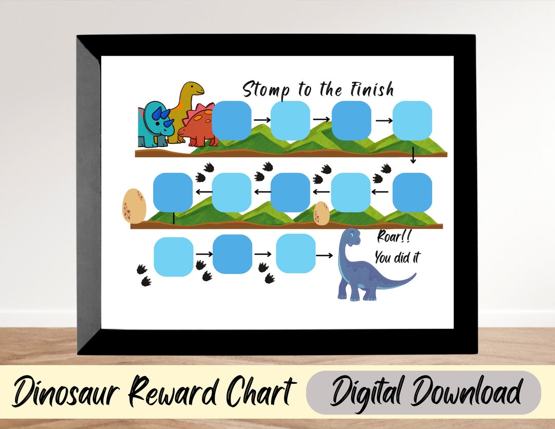 Dinosaur Reward Chart, Boy Reward Chart - Etsy Hong Kong