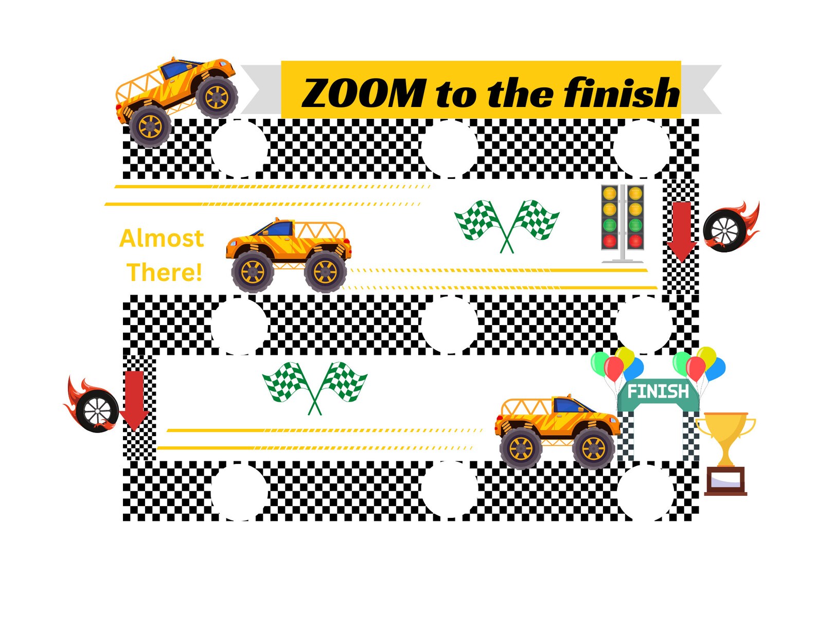 Monster Truck Reward Chart, Boy Reward Chart - Etsy