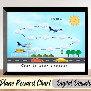 Airplane Reward Chart, Boy Reward Chart - Etsy UK