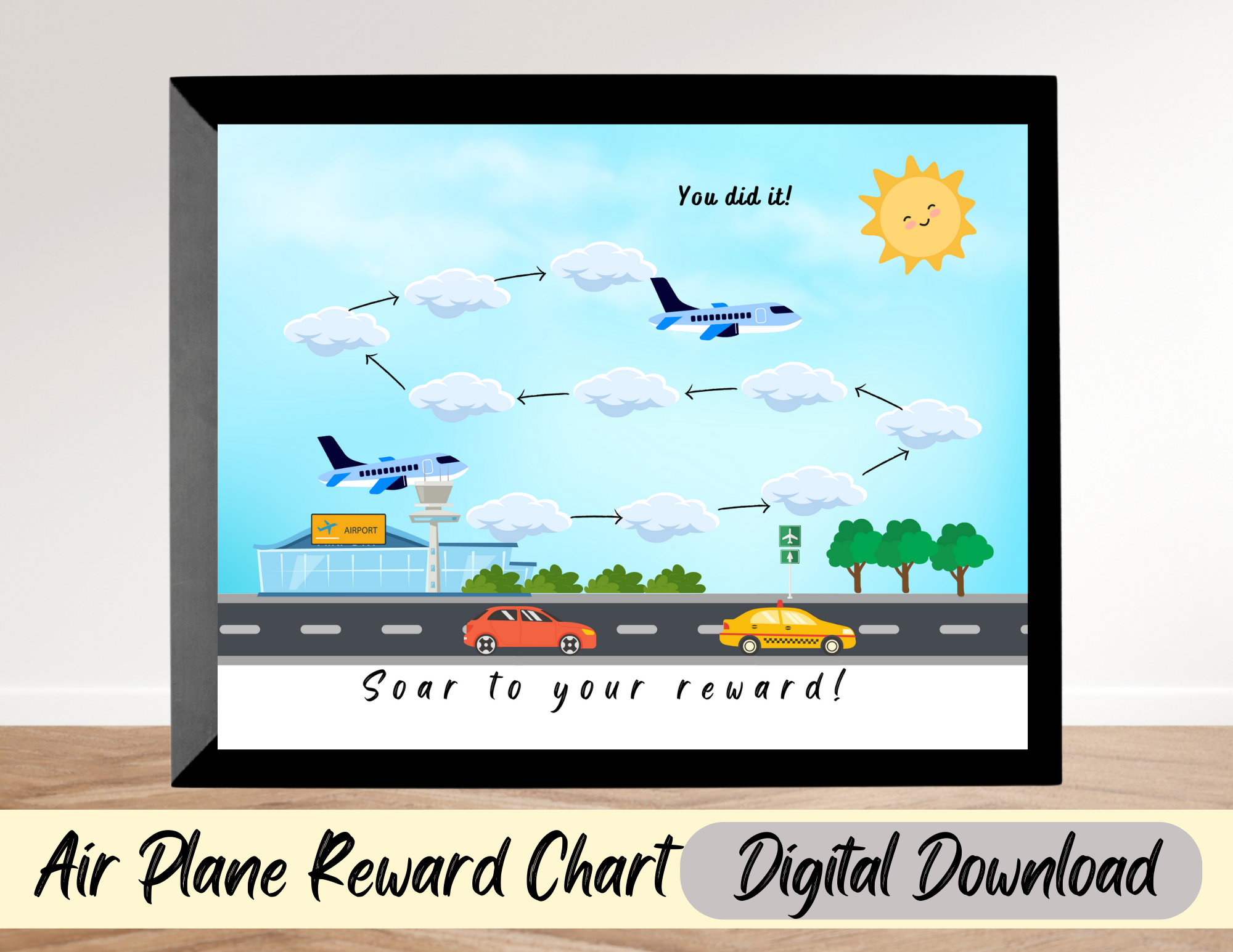 Airplane Reward Chart, Boy Reward Chart - Etsy
