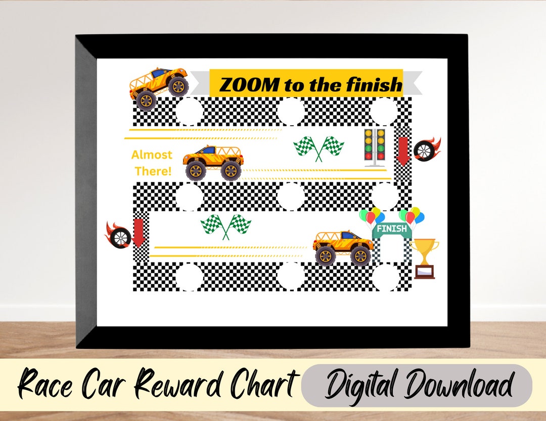 Monster Truck Reward Chart, Boy Reward Chart - Etsy