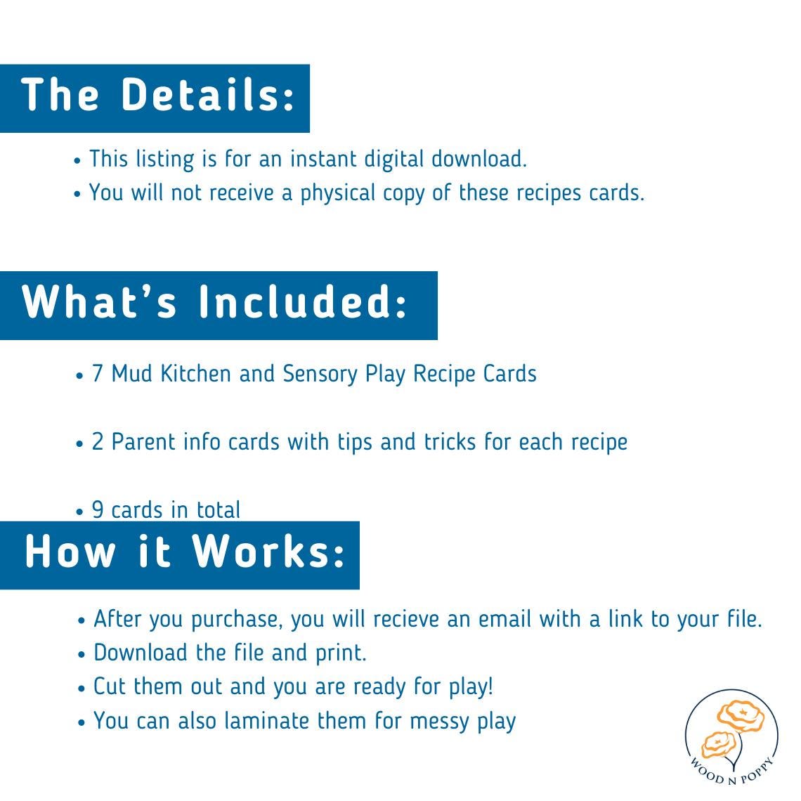 Thanksgiving Mud Kitchen Recipe Cards - Fall Printable - Nature Play ...