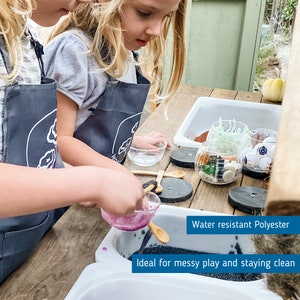 Waterproof Apron for Kids Sensory Play Apron for Children Child Size ...