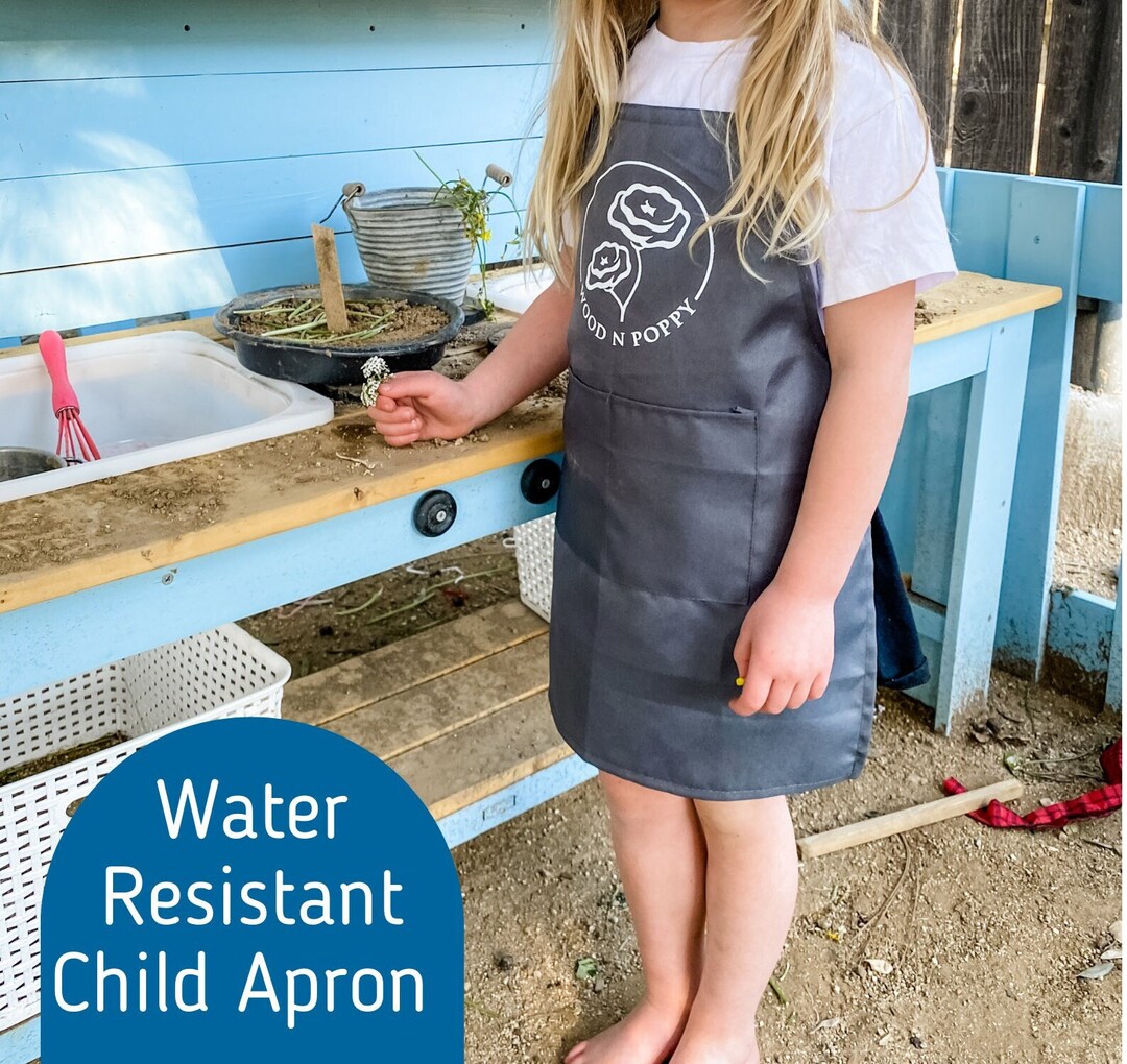 Waterproof Apron for Kids Sensory Play Apron for Children - Etsy
