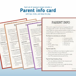 Printable Recipe Cards for Sensory Play - Holiday Themed Outdoor Play ...