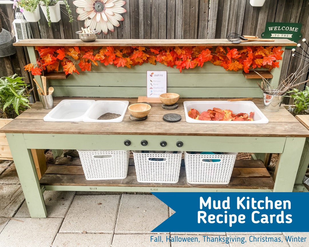 Outside Sensory Play Cards Homeschool Recipes Play Kitchen - Etsy