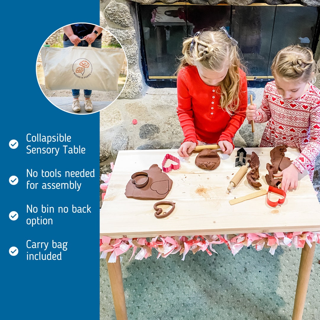 Play Dough Table - Handmade Toddler Playroom Table - Art and Craft ...