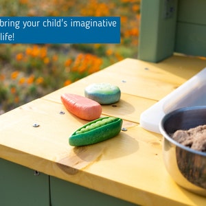 Mud Kitchen Food Sensory Stones Pretend Play Food Story Stones for Kids ...