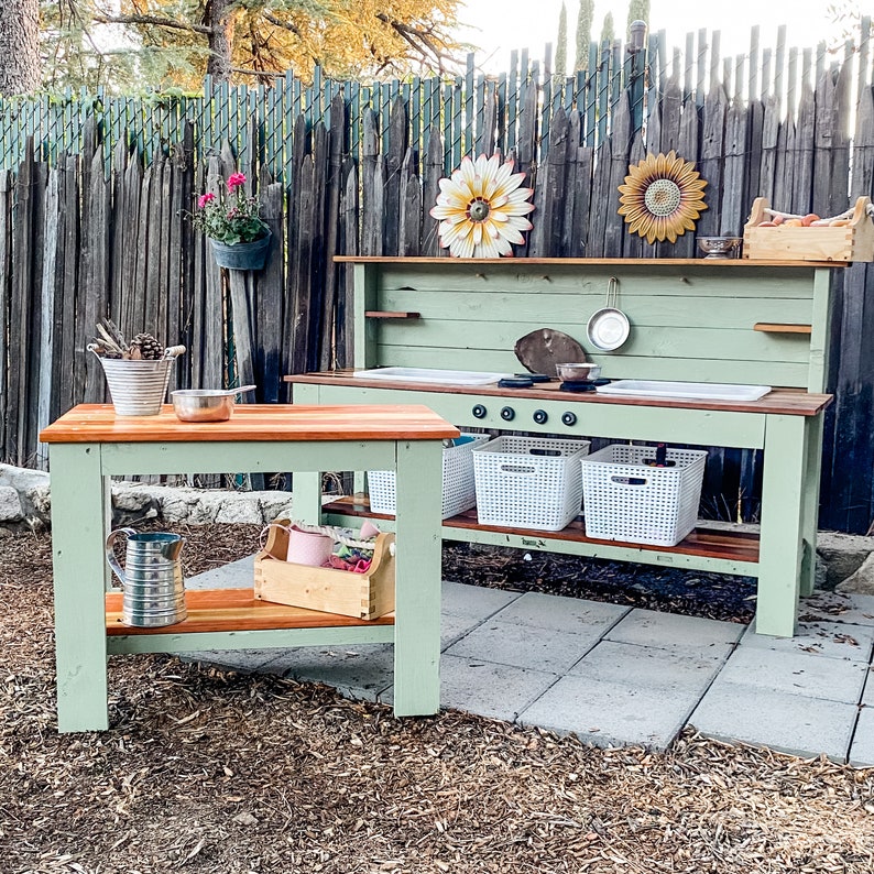 Side Table for Mud Kitchen or Outdoor Play - Etsy