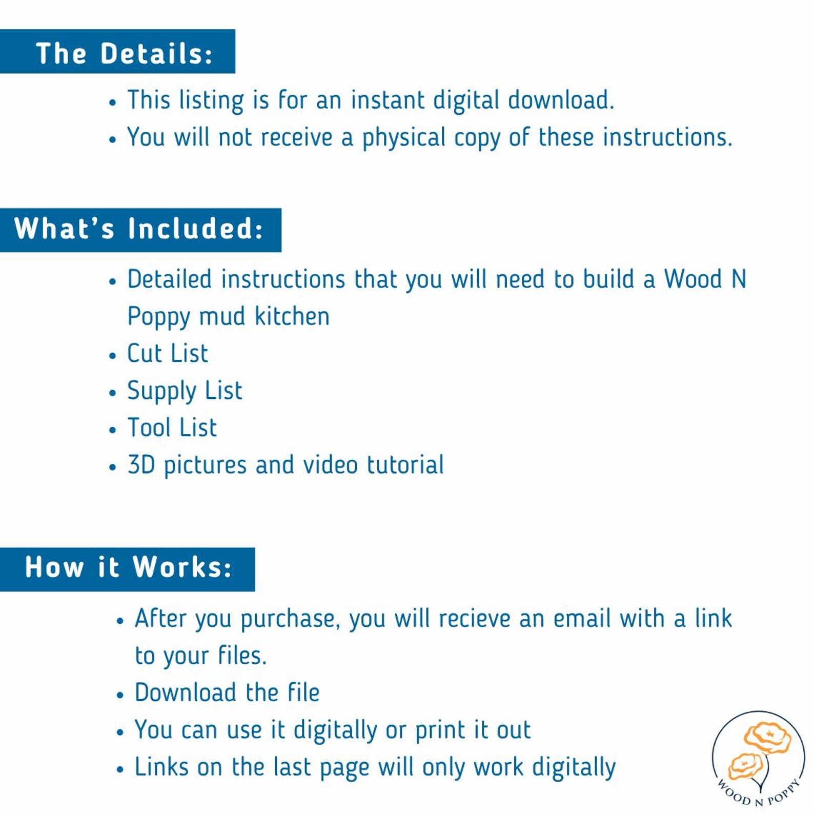 Mud Kitchen Building Plans (digital PDF) – Easy DIY Outdoor Play ...