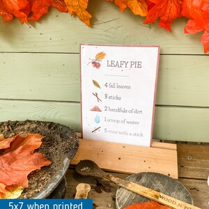 Printable Recipe Cards for Sensory Play - Holiday Themed Outdoor Play ...