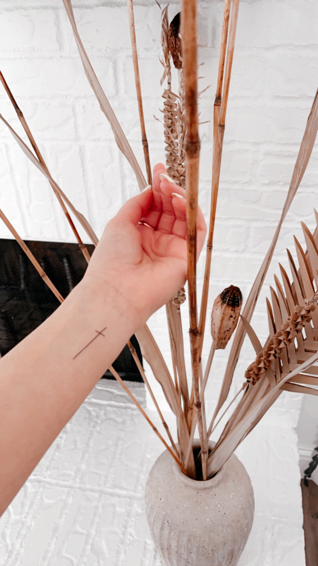 Cross Temporary Tattoo | Fine Line, Hand Drawn - Etsy