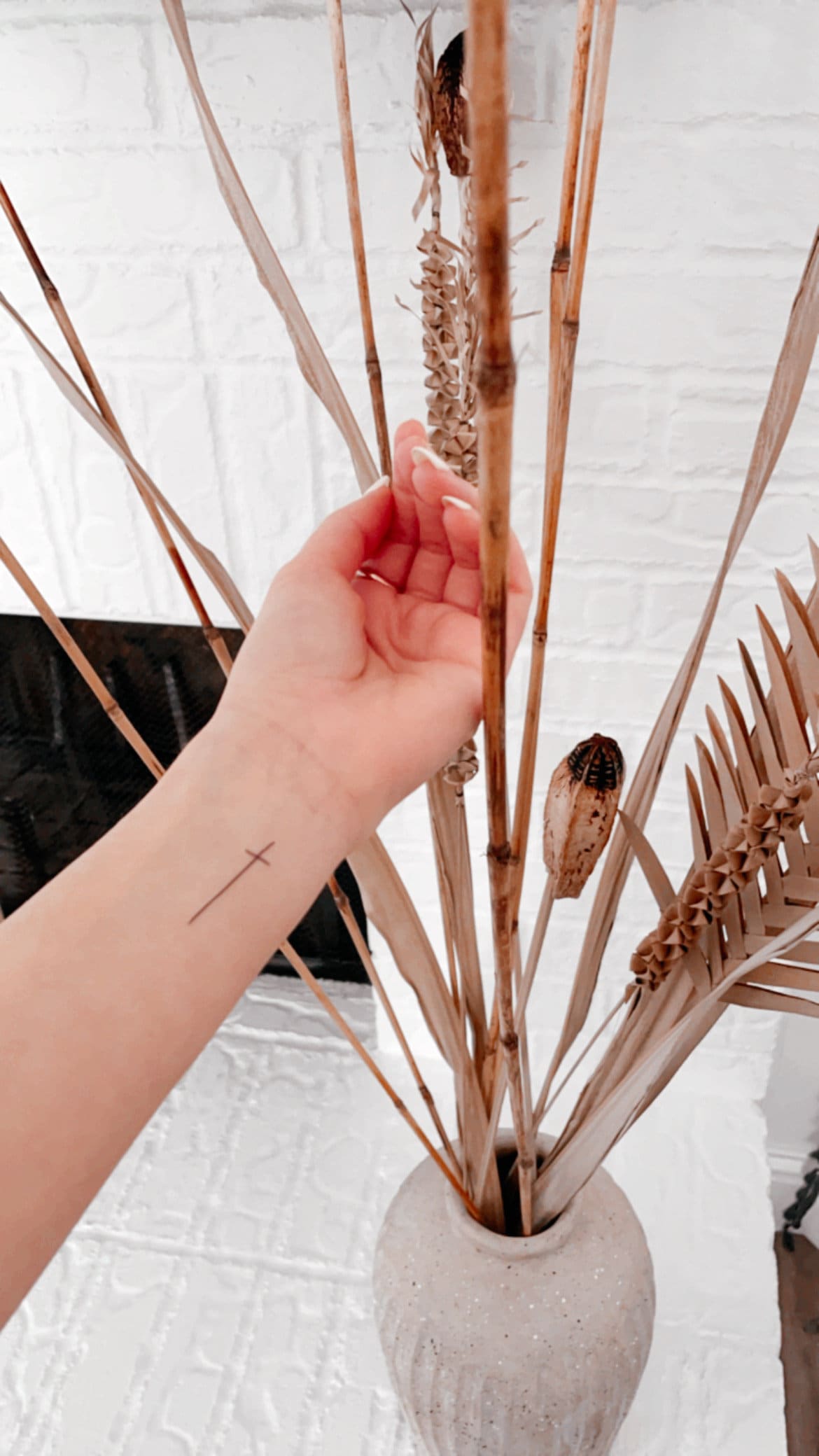 Cross Temporary Tattoo | Fine Line, Hand Drawn - Etsy
