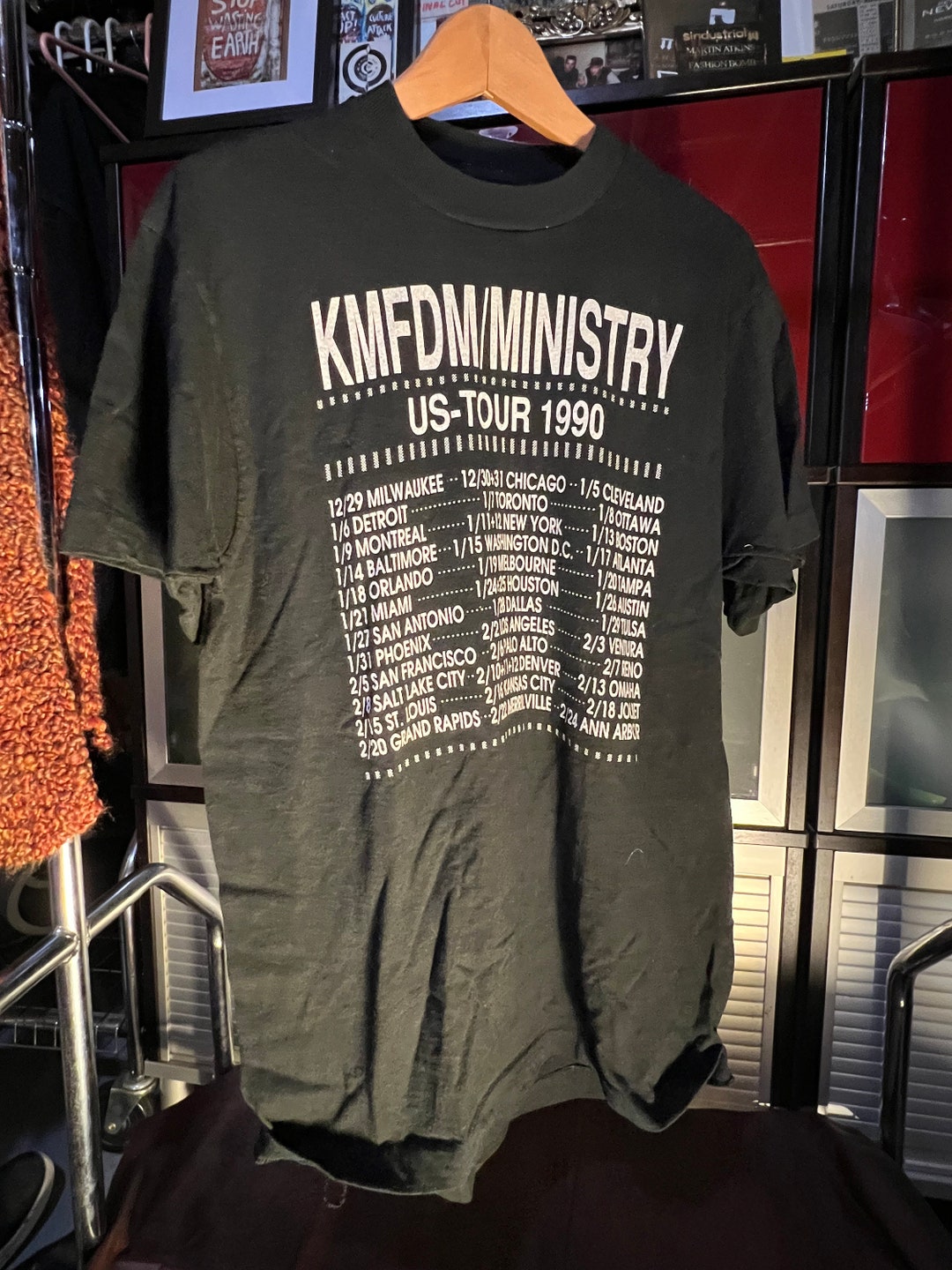 Asrocks Private Stock- #1-KMFDM/ MINISTRY 1990 Tour T Sl - Etsy