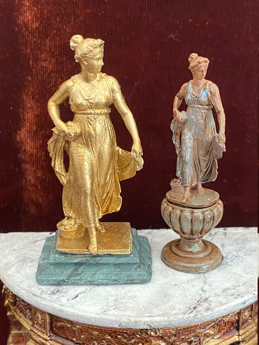 Miniature Sculpture in Hand Painted Resin - Etsy