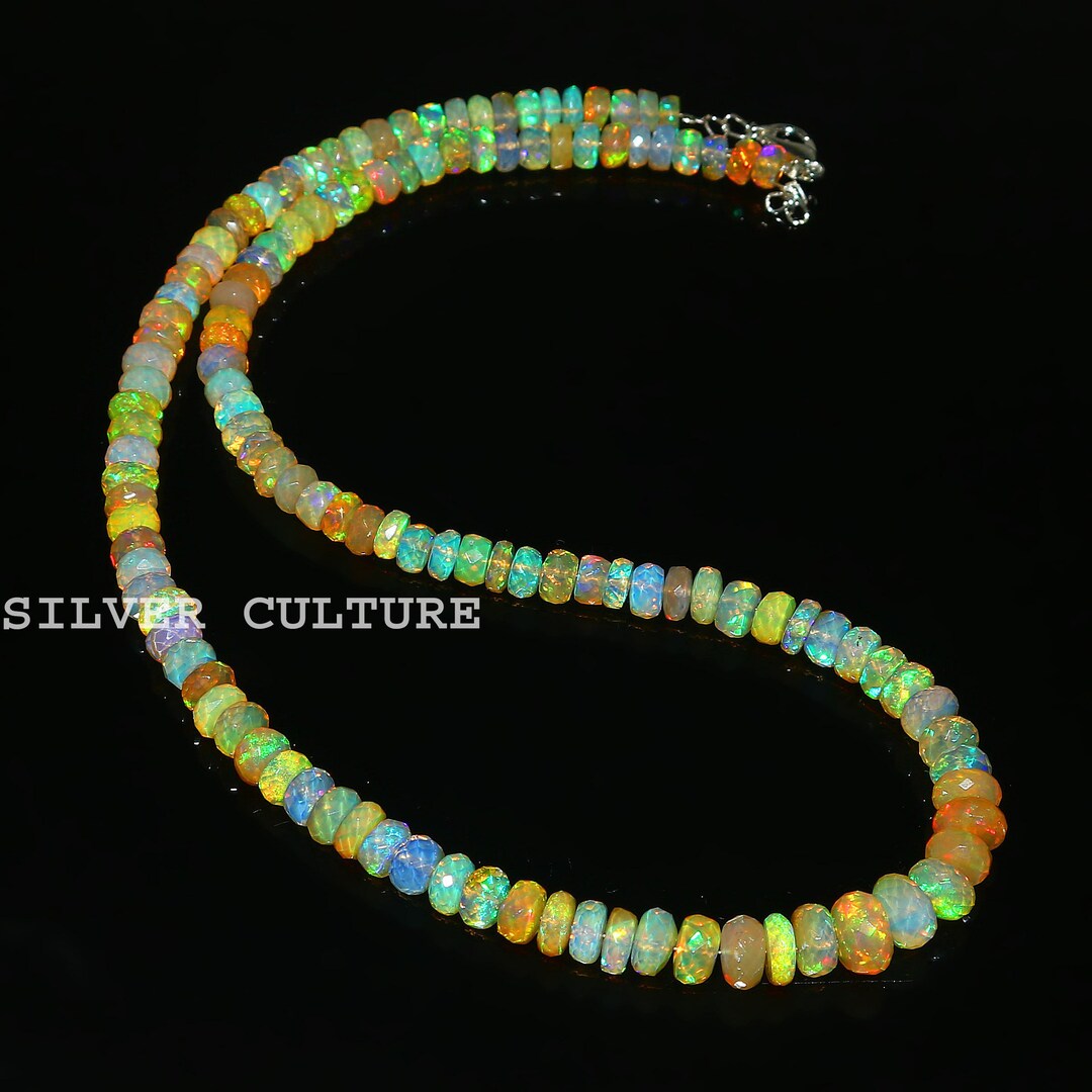 100% Natural Opal Beads Precious Opal Beaded Jewelry Welo Fire Opal ...