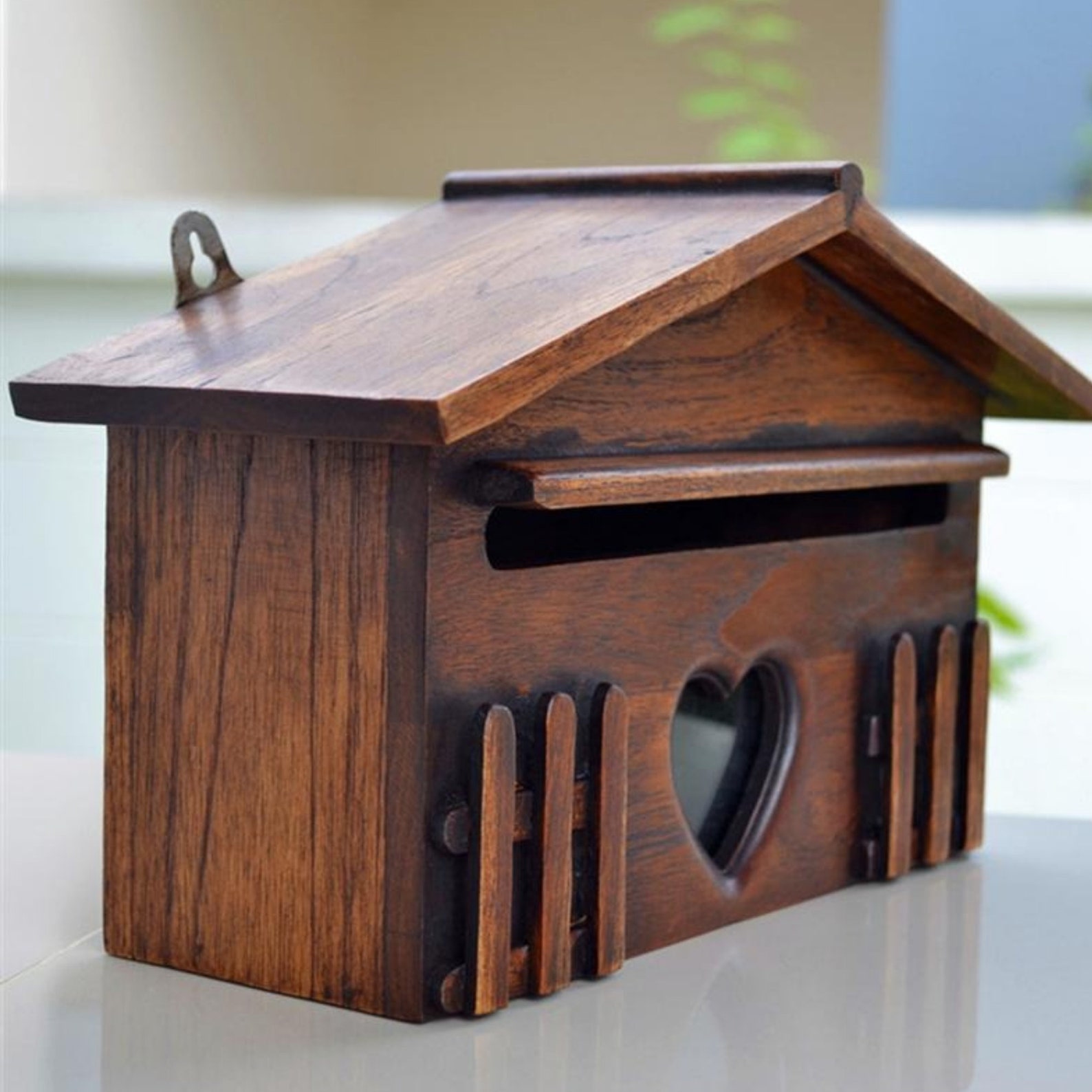 Wooden Mailbox Outdoor Post Box Rainproof Suggestion Box | Etsy