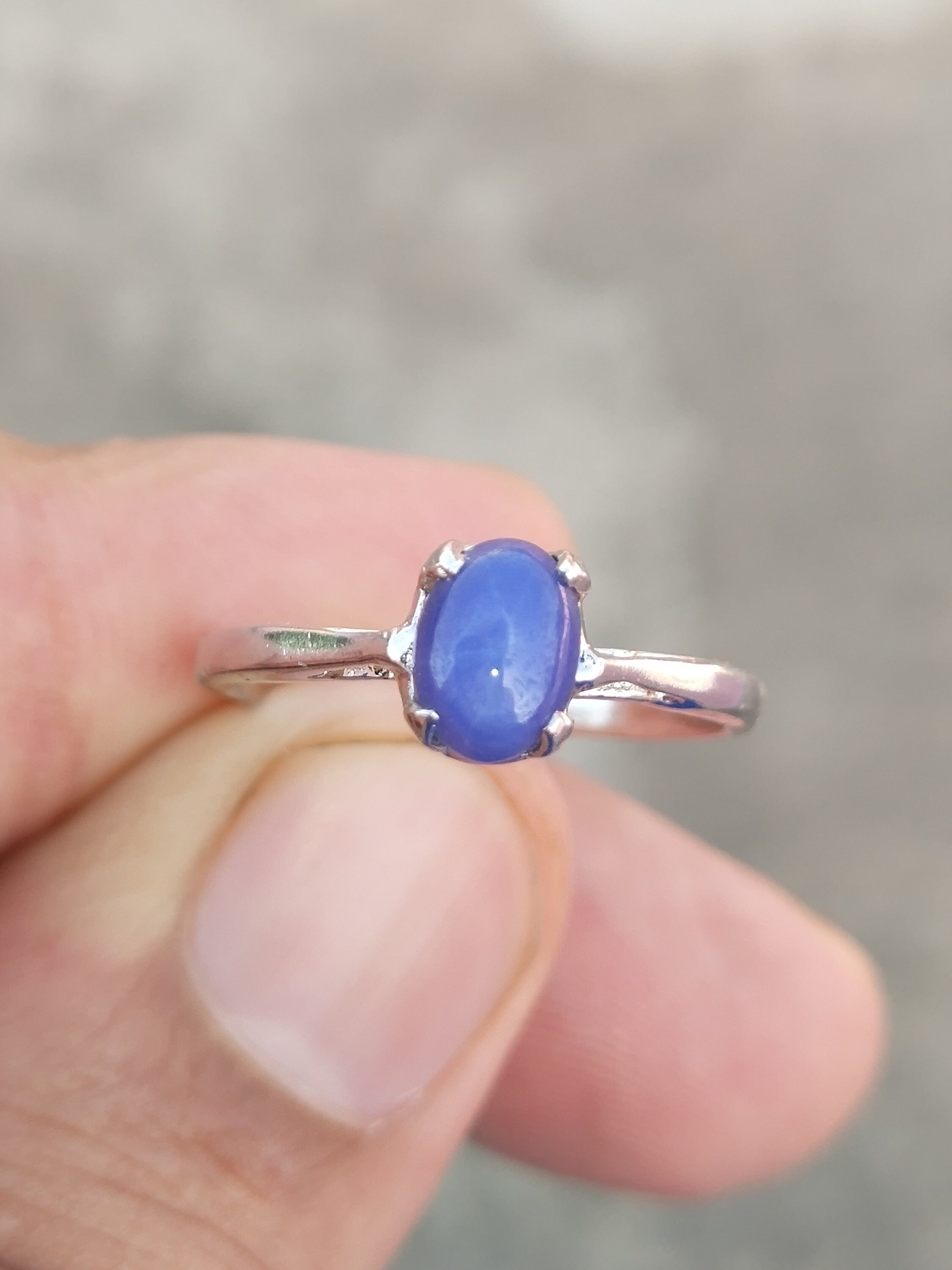 Lindy Star Sapphire Ring Blue Star Ring Antique Star Ring - Etsy