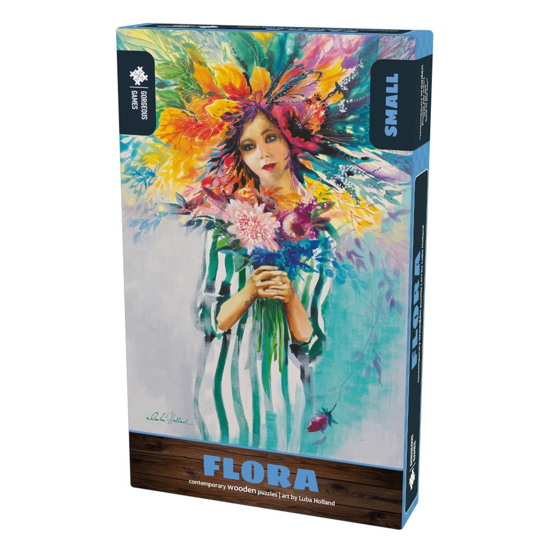Flora Wooden Jigsaw Puzzle | 140 Pieces & 18cm X 26cm | Premium Wooden ...
