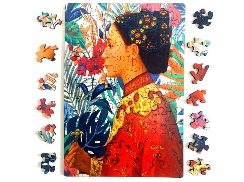 Renaissance Yoga Small Wooden Jigsaw Puzzle Premium Wooden Jigsaw ...