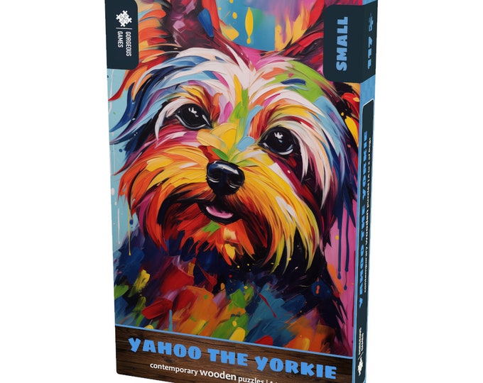 Yahoo the Yorkie Wooden Jigsaw Puzzle for Adults | Premium Wood Jigsaw Puzzles for Adults ...