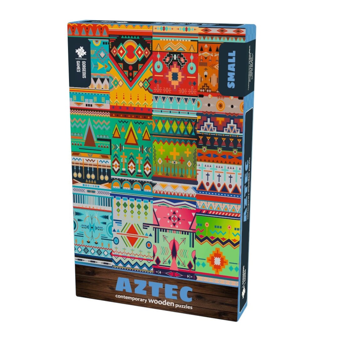 Aztec Small Wooden Jigsaw Puzzle for Adults | Premium Wood Jigsaw ...