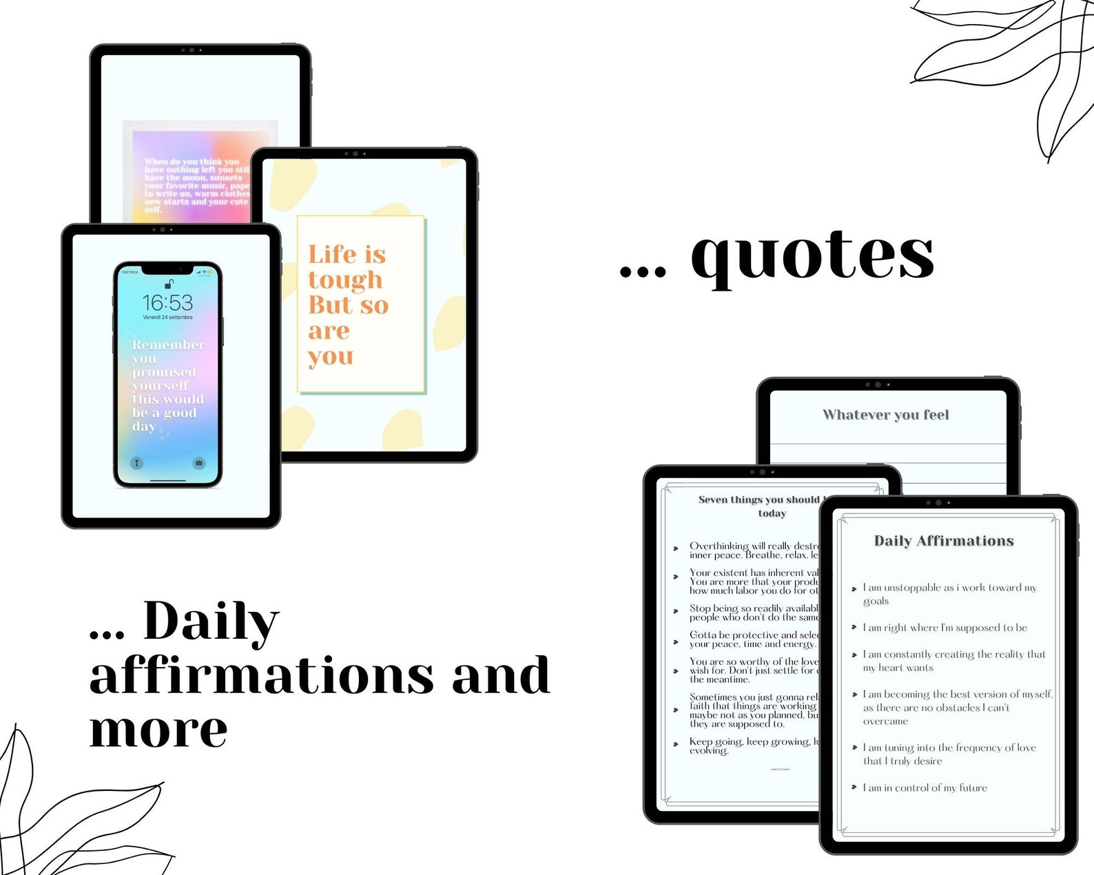 Digital Self Care Journal | Self Love Journal | 5 Minute Journal ...