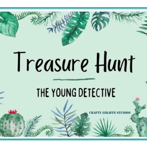 The Young Detective Treasure Hunt Code Breaker Activity for - Etsy