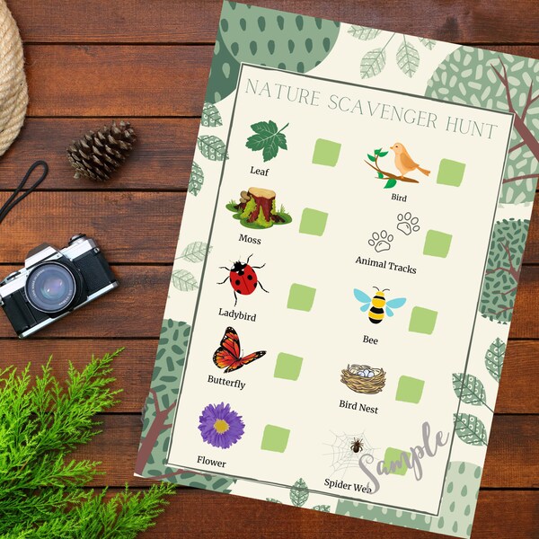 Sensory Nature Sheet - Etsy