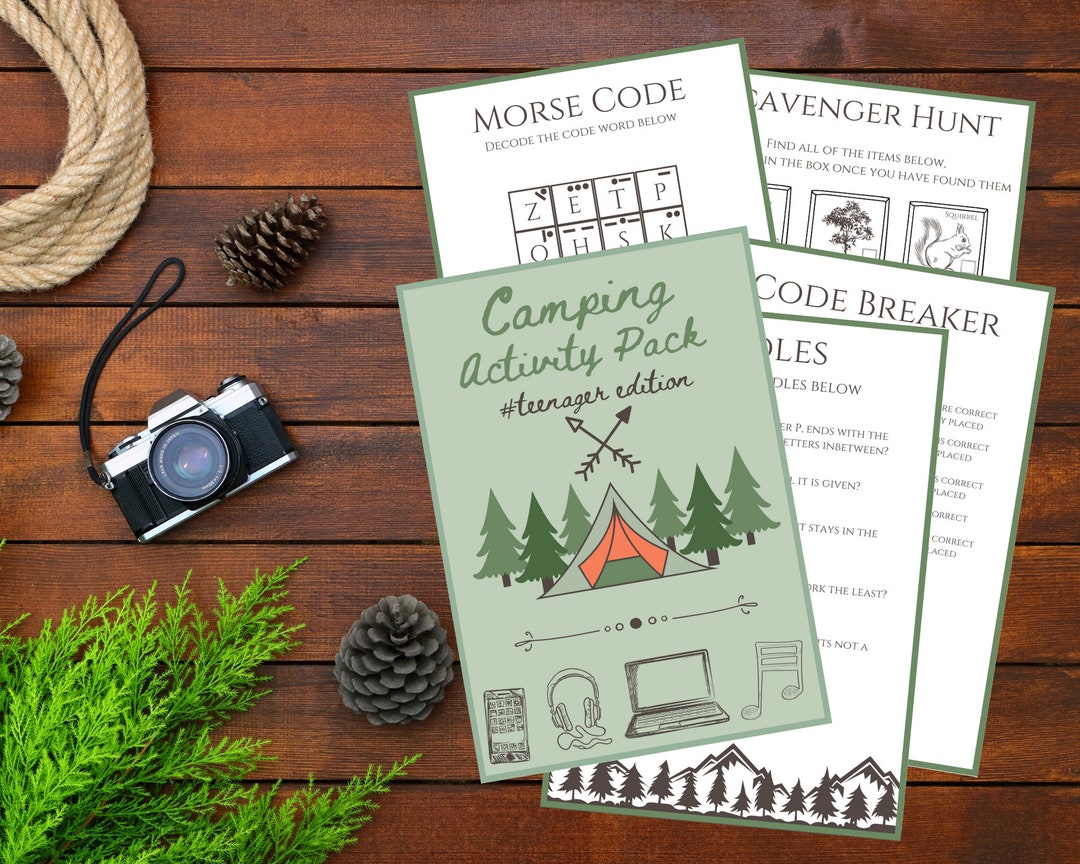 Teenager Caravan/ Camping Activity Pack - Packed Full of Fun Activities ...