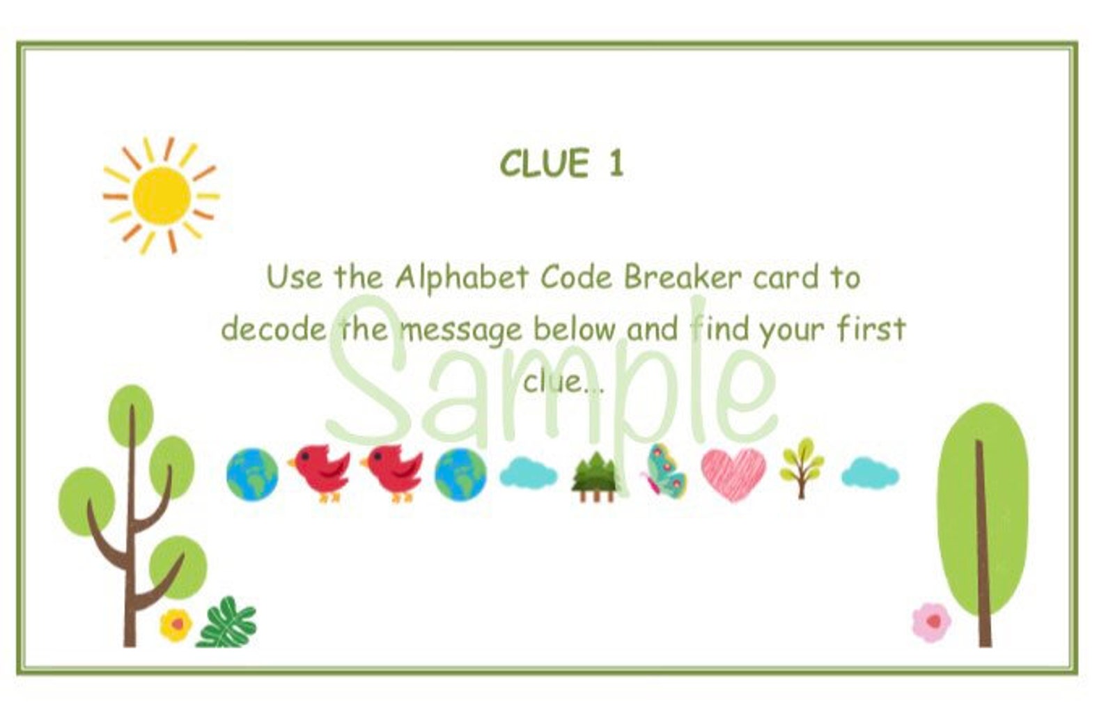 Gorgeous Colourful Treasure Hunt /code Breaker Activity for - Etsy