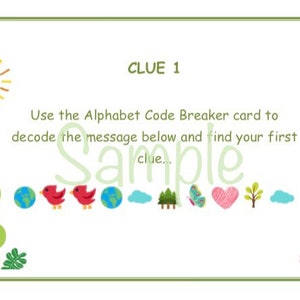 Gorgeous Colourful Treasure Hunt /code Breaker Activity for Children ...