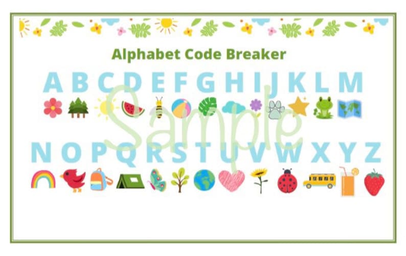 Gorgeous Colourful Treasure Hunt /code Breaker Activity for Children ...