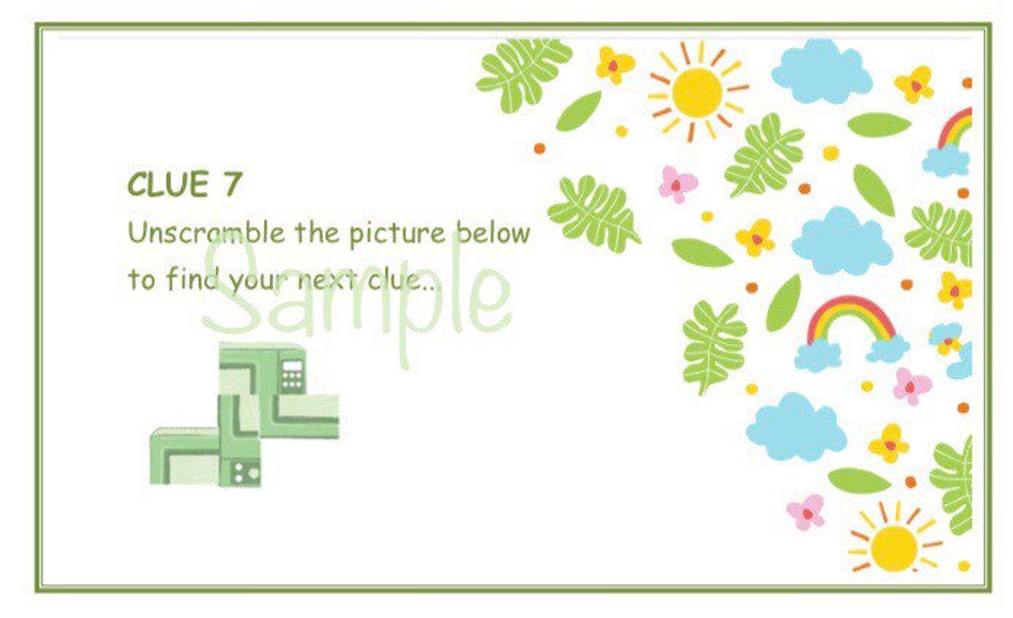 Gorgeous Colourful Treasure Hunt /code Breaker Activity for - Etsy